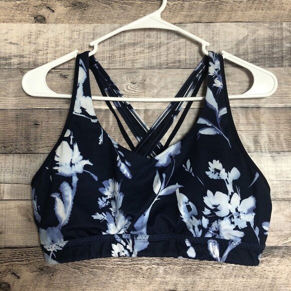 Athleta | Intimates & Sleepwear | Athleta Transcendence Sports Bra Blue ...